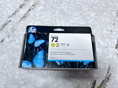 Genuine Sealed HP 72 Designjet Yellow Ink Cartridge C9373A 130ml | eBay