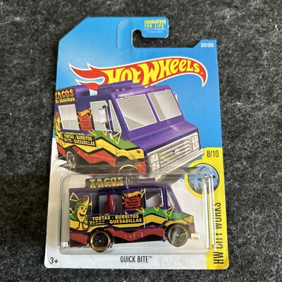 Hot Wheels - Quick Bite - HW CITY WORKS - 8/10 - 2017 - Food Truck - | eBay