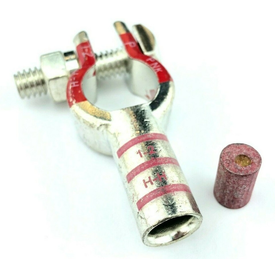Battery Cable Ends Copper Top Post Terminal Connectors Kit w Solder ...