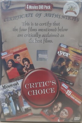 Critic's Choice Bollywood Hindi Movie 4 DVDs Boxset, Region Free ...