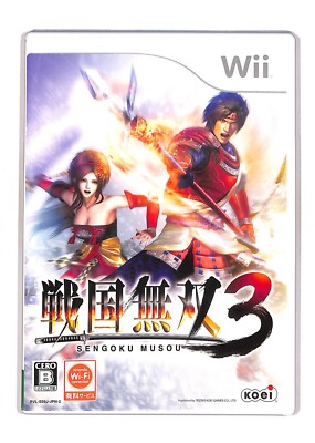 Sengoku Musou Samurai Warriors 3 Nintendo Wii RVL-S59J Japanese REGION ...
