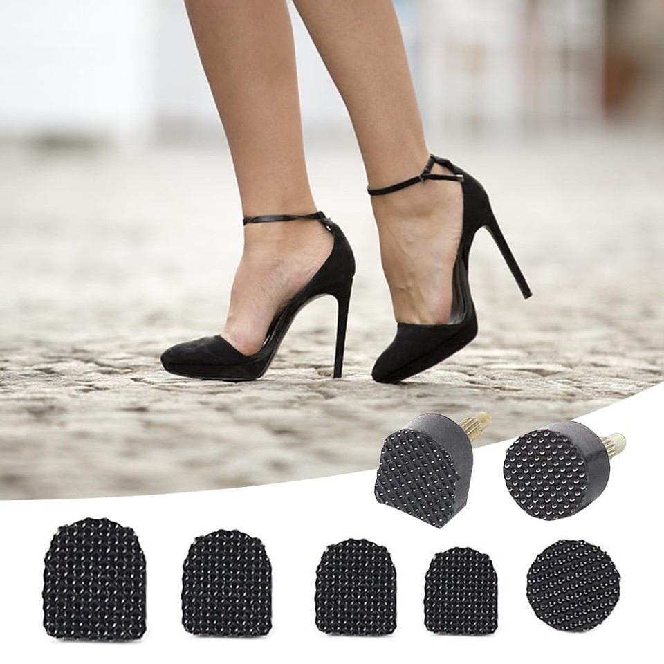 60pcs High Heel Tips for Womens, Shoe Heel Dowels High Heel Caps ...