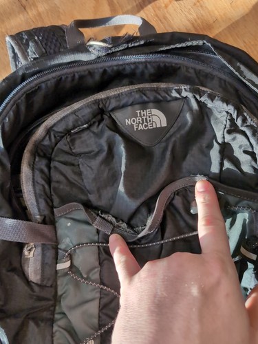 The North Face Black Gray Nylon Angstrom 30 Backpack - Decent Shape w ...