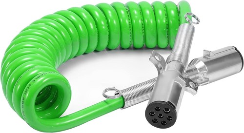 7 Way ABS Electrical Power Coil 15ft Electrical Power Wire Semi Truck ...