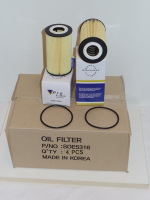Lot 4 Oil Filter SOE5316 Fits:PORSCHE 911 Carrera GT2 GT3 Targa Turbo ...