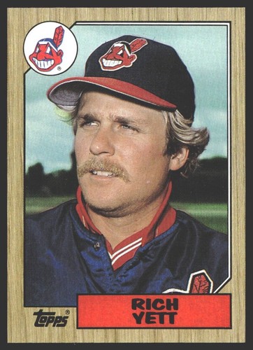 Rich Yett #134 1987 Topps Cleveland IndiansRC Rookie | eBay