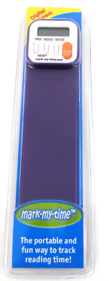 Mark-My-Time: The Digital Bookmark Purple Bookmark & Digital Timer ...