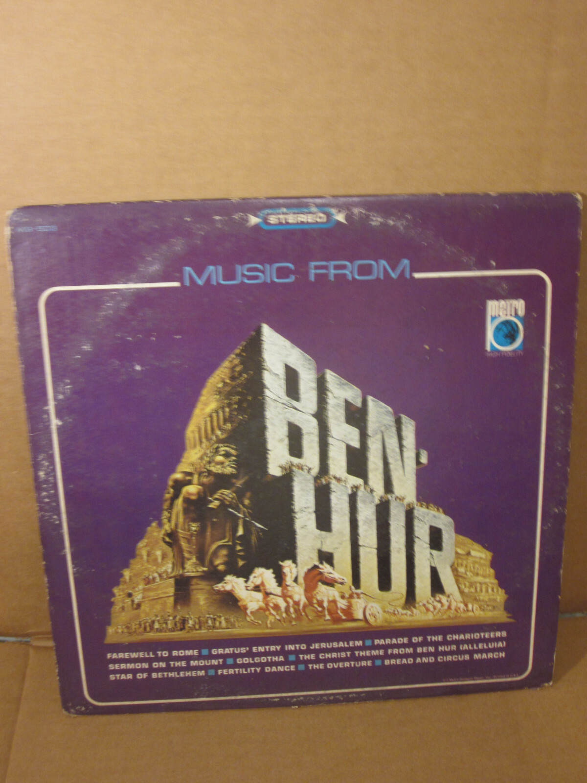 Music from Ben Hur 12" Album LP Vinyl Record 1965 Classic Orchestral ...