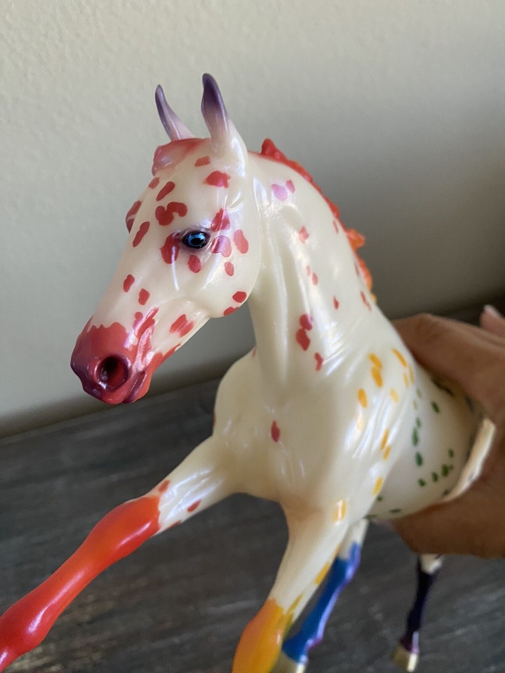 Breyer 2021 Breyerfest SR Seven Arts Surprise Matte Rainbow Appaloosa ...