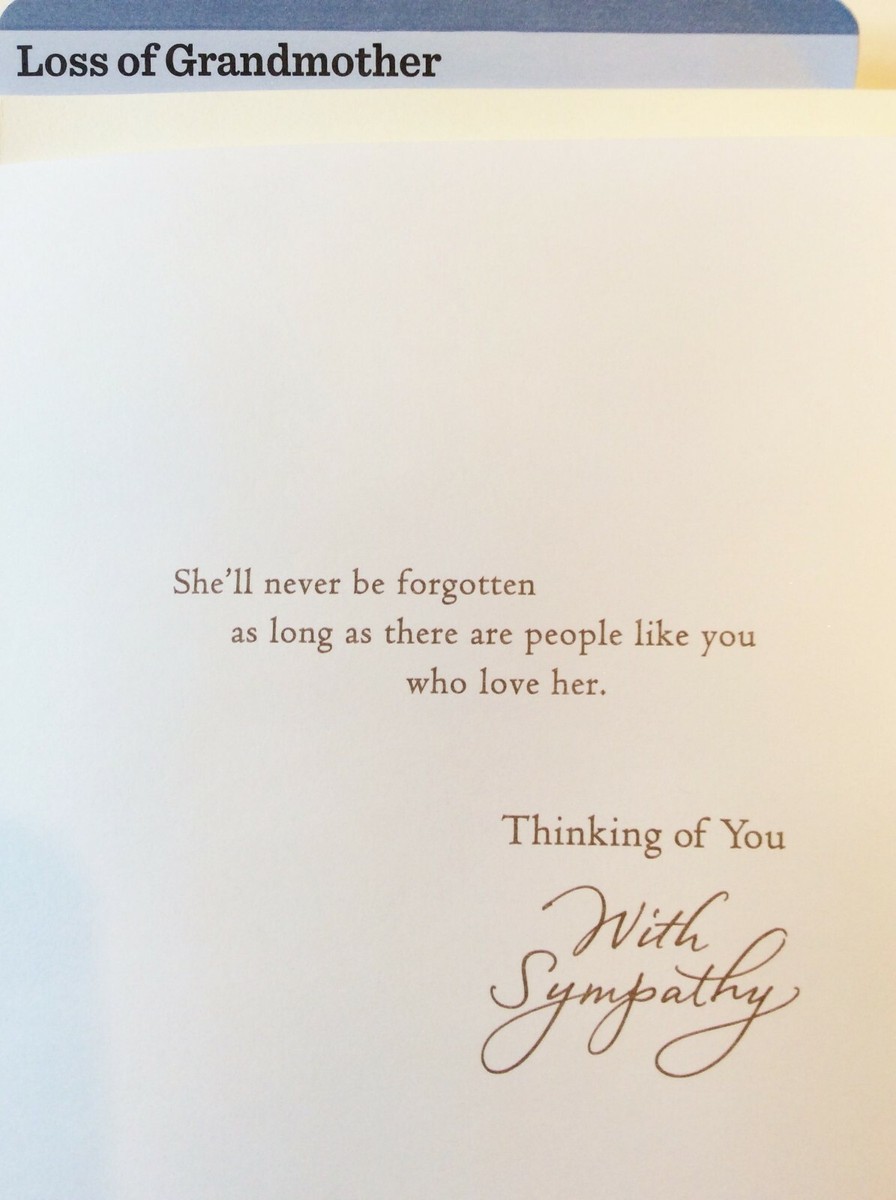 Sympathy Quotes For Loss Of Grandmother