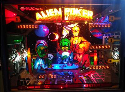 ALIEN POKER NON GHOSTING Lighting Kit custom SUPER BRIGHT PINBALL LED ...