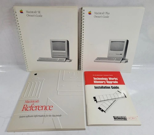 Lot Vintage Macintosh SE/Plus Owner's Guides, Macintosh Reference, Install Guide | eBay