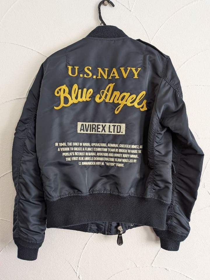 AVIREX Flight Jacket L2A Blue Angels navy M | eBay