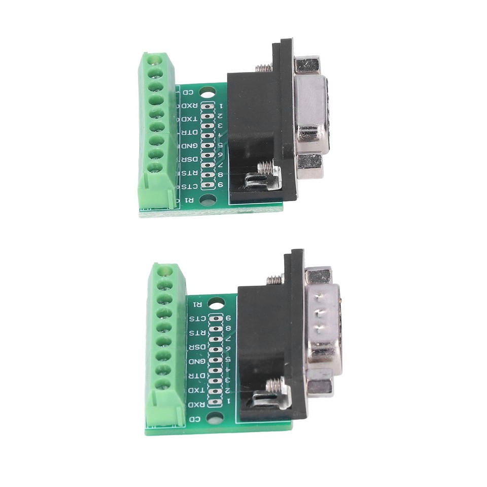9 Pin RS232 RS485 DB9 Male Female Connector Adapter with Screw ...