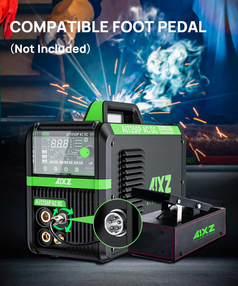 Real 250Amp 5IN1 TIG Welder AC DC TIG HF/Pulse TIG MMA Aluminum Welding ...