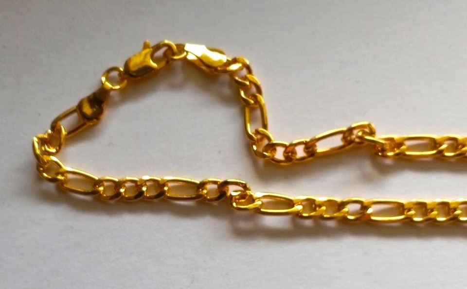 14K 20" Gold Chain link Chain Necklace, Great Gift, 100 mil. 14K. Great ...