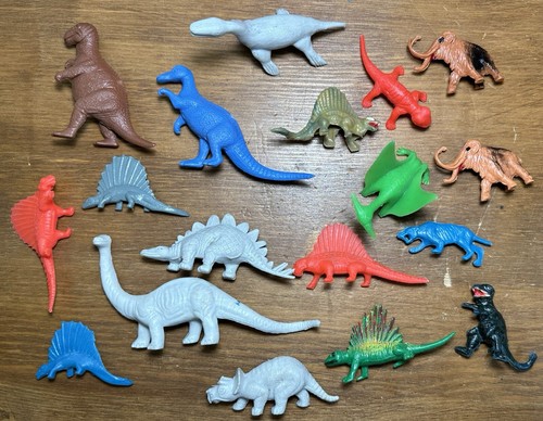 Vintage 1960s Marx Plastic Toy Dinosaur Lot Prehistoric Dino Small Mold ...