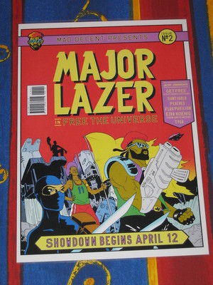 MAJOR LAZER - FREE THE UNIVERSE - LAMINATED PROMO POSTER | eBay Australia
