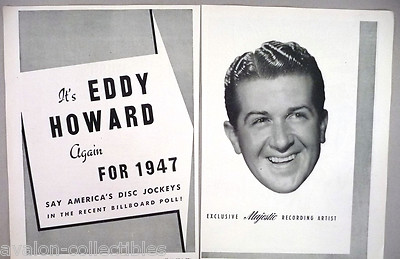Eddy Howard 2-Page PRINT AD - 1947-1948 | eBay