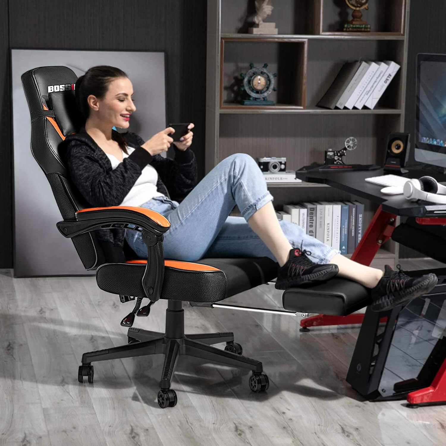 Big and Tall Gaming Chairs for Adults Ergonomic Video Game Chairs with ...