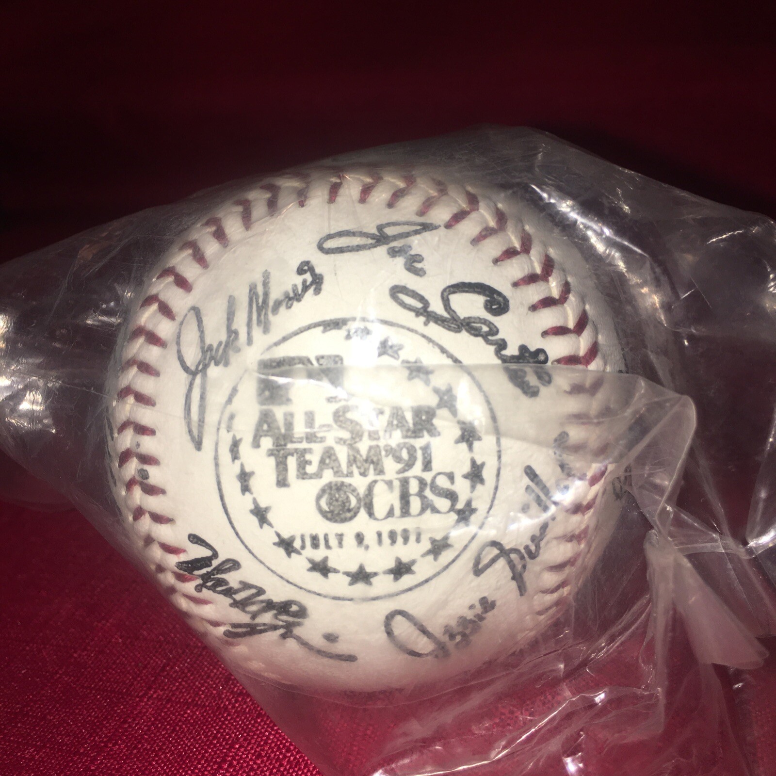 MLB CBS All-Star Game Commemorative Baseball facsimile autographs 1991 ...