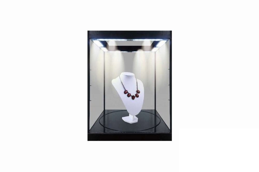 Car Display Case Acrylic LED Light 1/18 Model Diecast Rotary Table ...