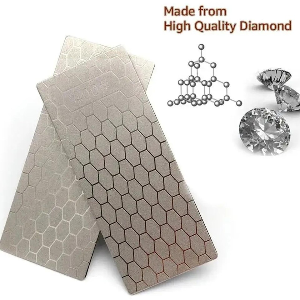 Diamond Sharpening Stone Set, Diamond Lapping Plate Coarse/Medium/Fine ...