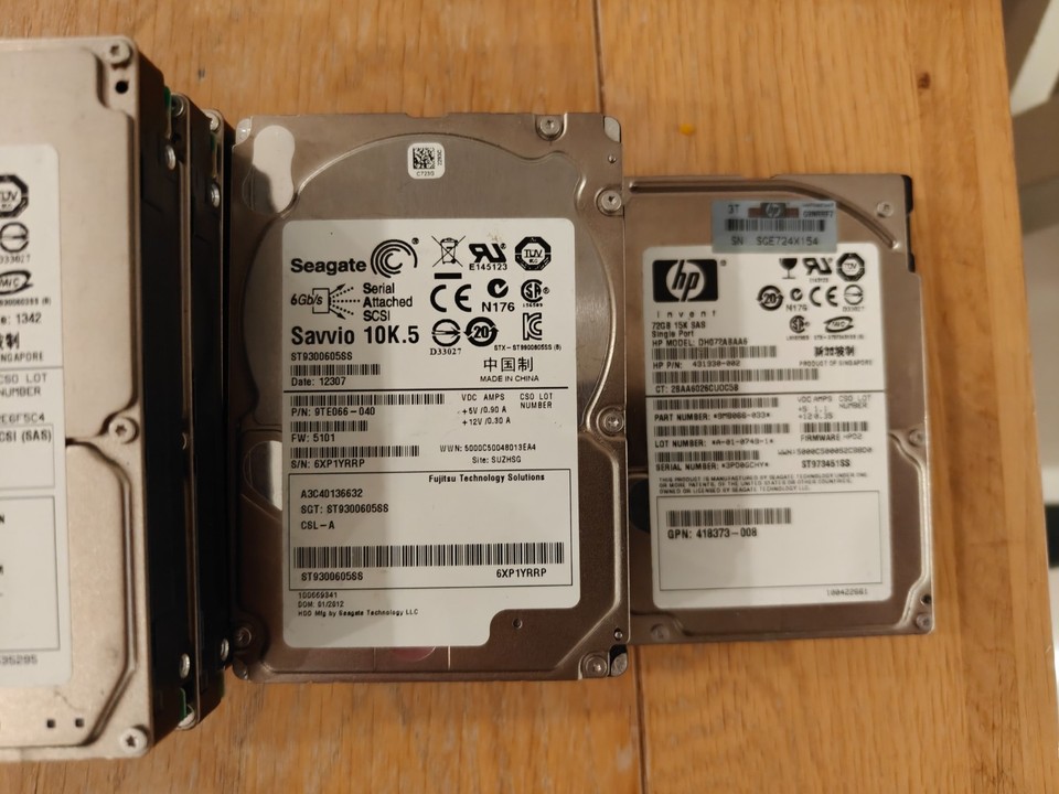 Job lot 50x 2.5" SAS HDD Hard Disk Drives Various Brands and Capacity ...