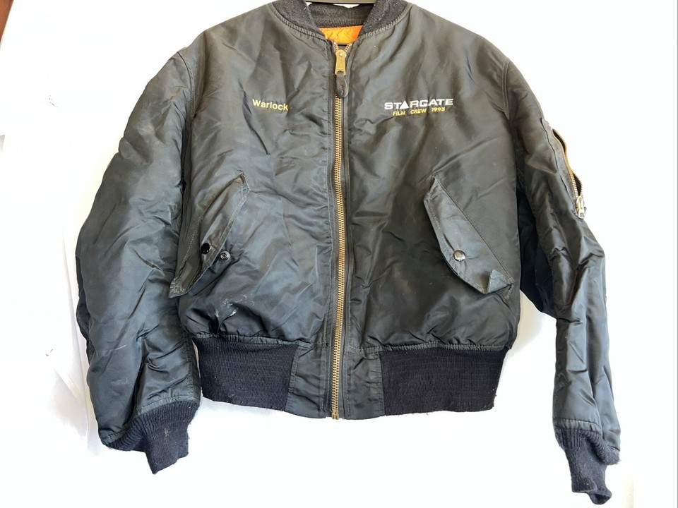 Rare Vintage 1993 Stargate Film Cast and Crew Alpha Industries Bomber ...