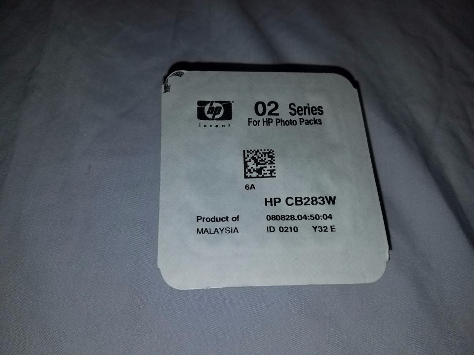 Vintage HP 02 Series Cyan Ink Cartridge for HP Photo Packs (CB283W ...