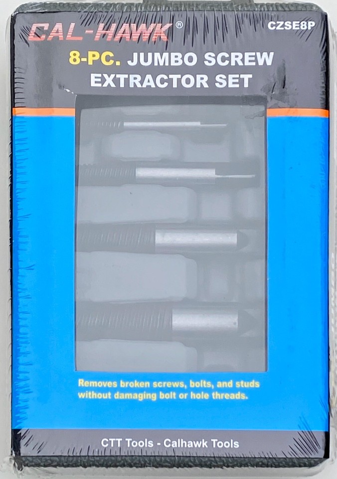 8 Piece Jumbo Bolts Extractor Easy Out Drill Broken Screws Studs ...