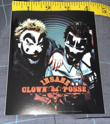 INSANE CLOWN POSSE Sticker 1998 Officially Licensed ICP Psychopathic ...