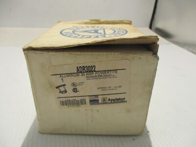 NEW APPLETON ADR3022 ALUMINUM RECEPTACLE 2P2W 30A/AMP | eBay