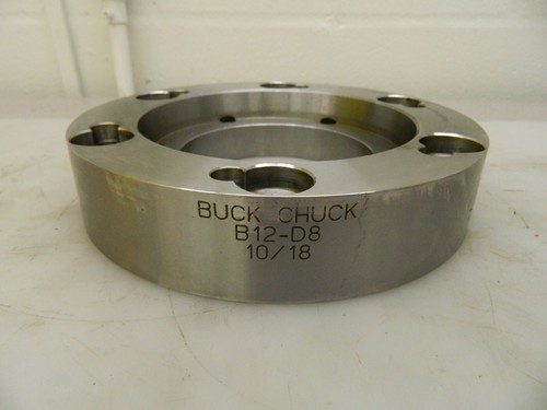 Buck Chuck Adapter Back Plate for 12" Lathe Chucks B12-D8 | eBay