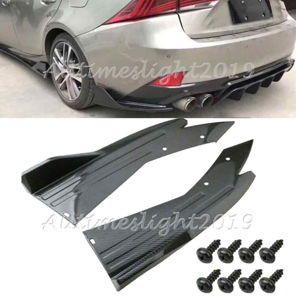 For Lexus IS250 IS300 IS350 Carbon Rear Bumper Lip Splitter Diffuser ...