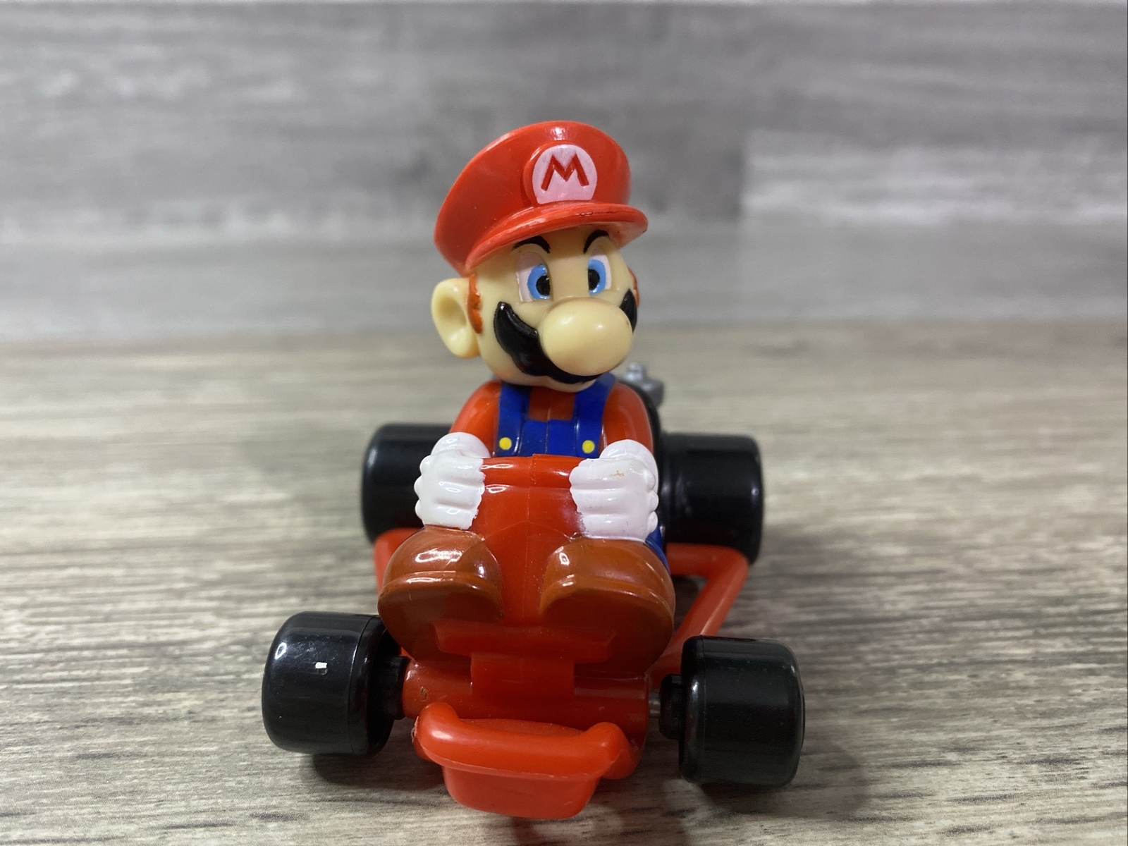 2002 super Mario kart Mario Bros Red Pull back racer car Wendy’s kids ...
