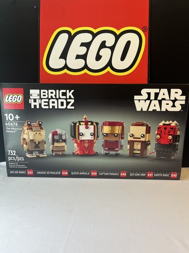 Lego BRICKHEADZ 40676 The Phantom Menace. F-Sealed. New, PCS 732, 10 ...