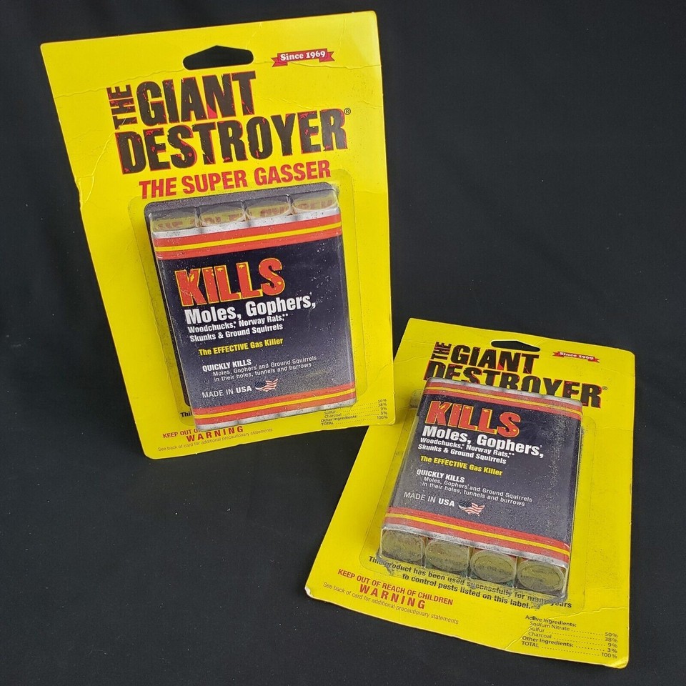 The Giant Destroyer The Super Gasser For Moles Gopher Woodchucks Rats 2 ...