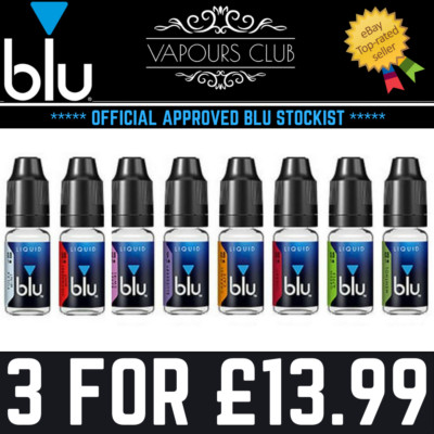 Blu E-Liquid | Vape Juice *** 3X 10ml FOR £10.99 *** BLU ELiquid ...