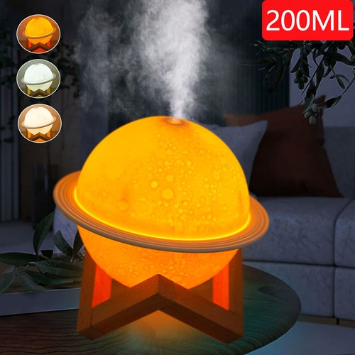 AU 200ML Planet Humidifier with LED Light USB Powered Air Purifier ...