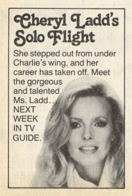1985 TV GUIDE PROMO AD~CHERYL LADD of CHARLIES ANGELS | eBay