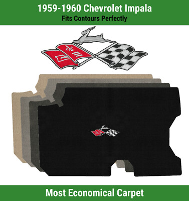 Lloyd Velourtex Trunk Mat for '59-60 Impala w/Chevy Cross Flags with ...