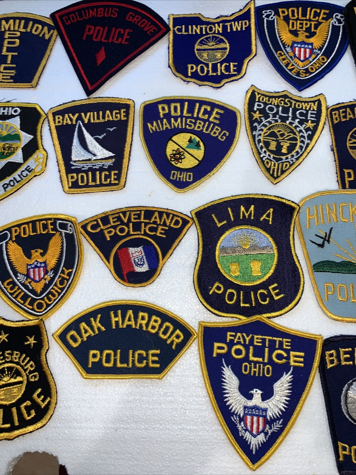 collection of (30) OHIO POLICE department patches | eBay