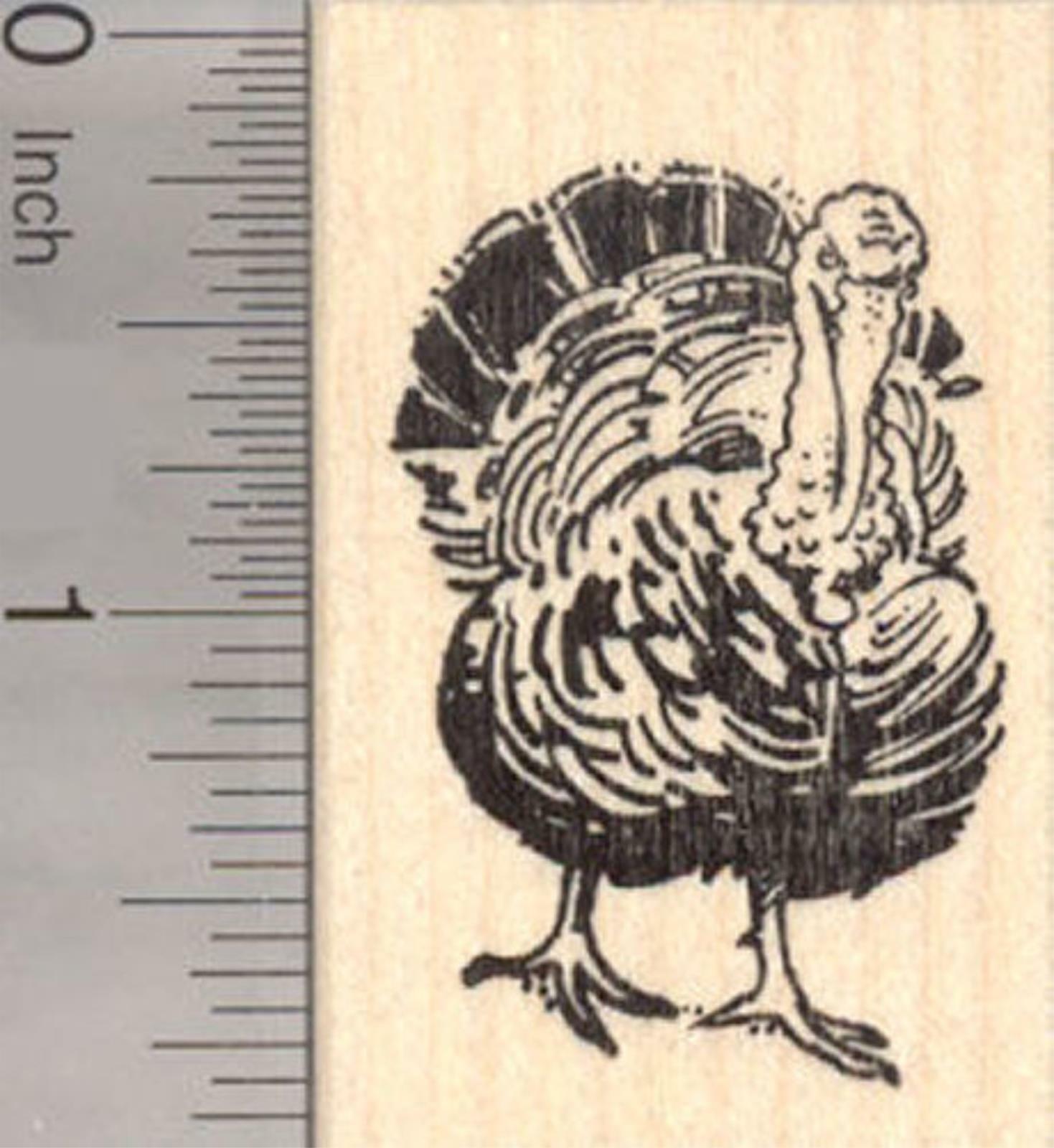 Turkey Rubber Stamp, Wildlife, Thanksgiving E19109 WM | eBay