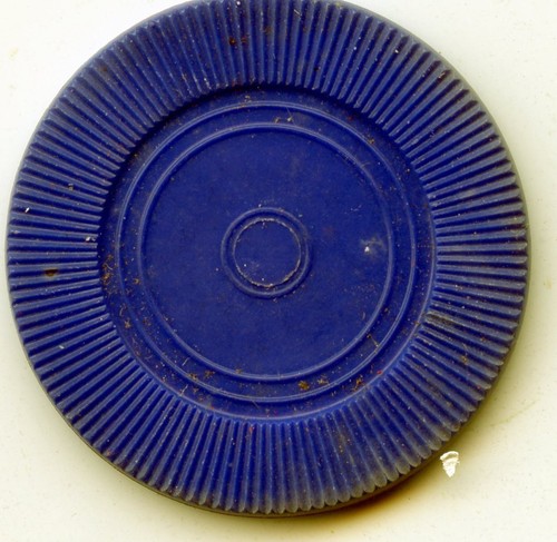 Antique Poker Chips: Interlocking Target 1 Each Blue, Red, White | eBay