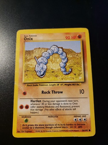 Pokémon TCG Onix Base Set 56/102 Regular Unlimited Common | eBay