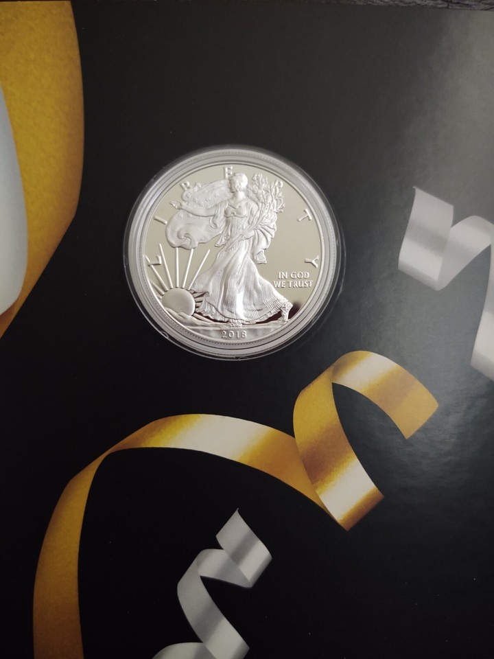 2018 W PROOF SILVER EAGLE CONGRATULATIONS SET IN ORIGINAL MINT ...