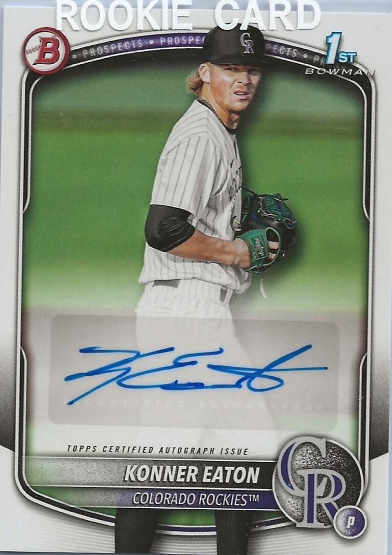 2025 Bowman - Paper Prospect Retail Autographs Konner Eaton #BPA-KE (AU ...