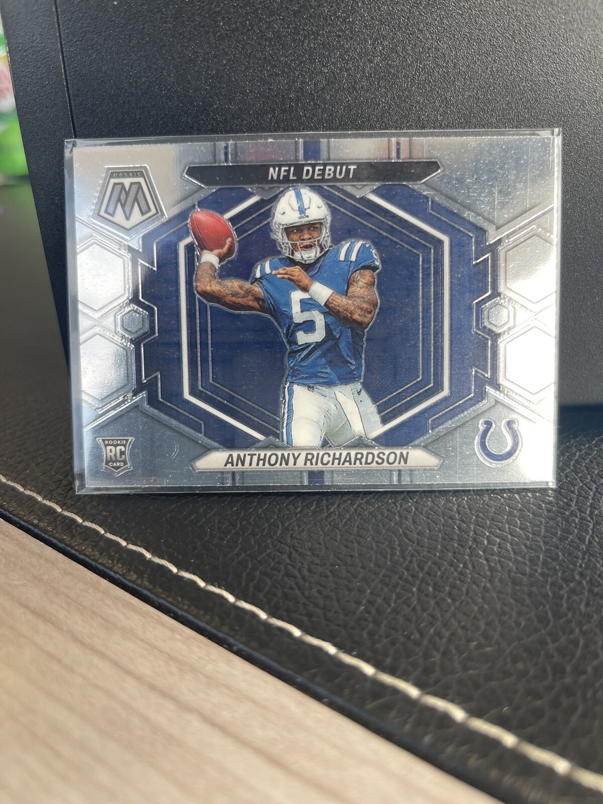 ANTHONY RICHARDSON BASE RC ROOKIE NFL DEBUT 2023 Panini Mosaic COLTS # ...