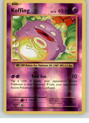 2016 pokemon Evolution reverse holo Koffing 50/108 | eBay